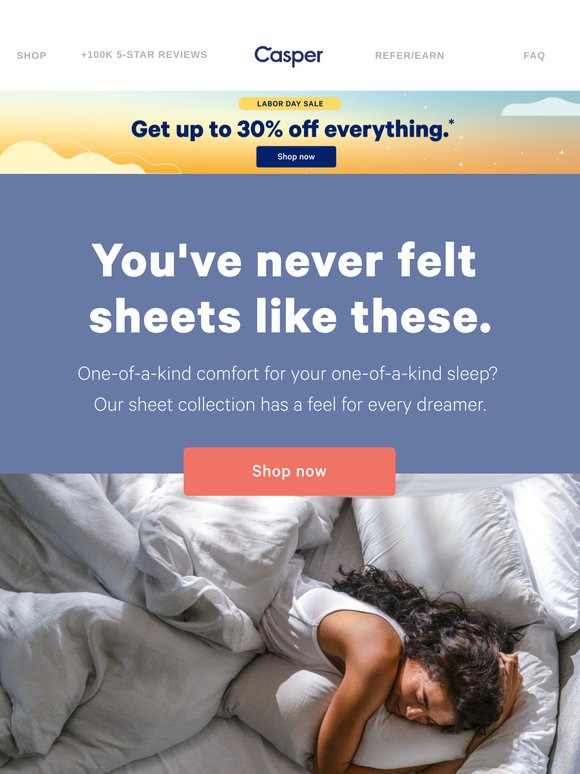 Casper: Sheets are a bed’s best friend. | Milled
