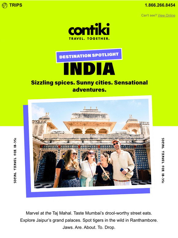 Contiki: 💌 INDIA INVITES YOU... | Milled