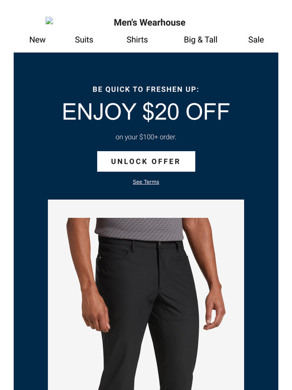 Men's Wearhouse: Level up with your restocked styles | Milled