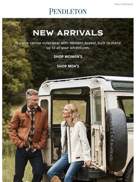 Pendleton: Just in: durable canvas jackets | Milled