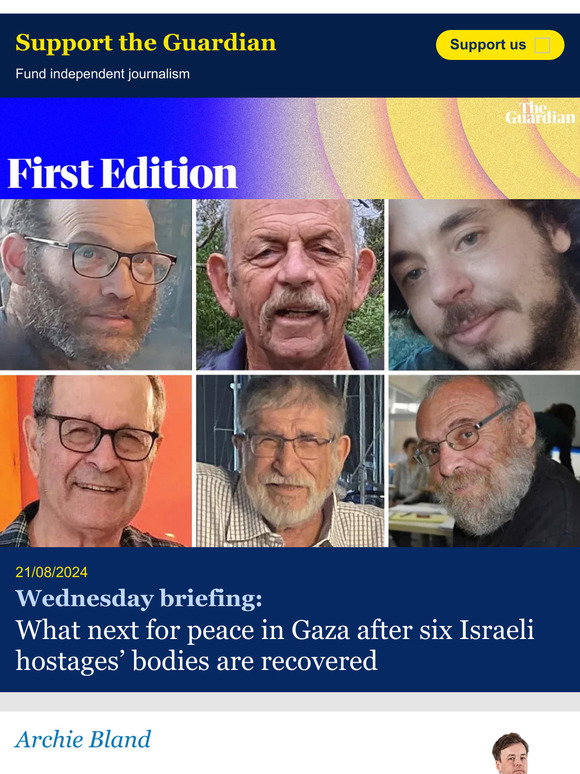 The Guardian: Is time running out for Israeli hostages? | First Edition ...