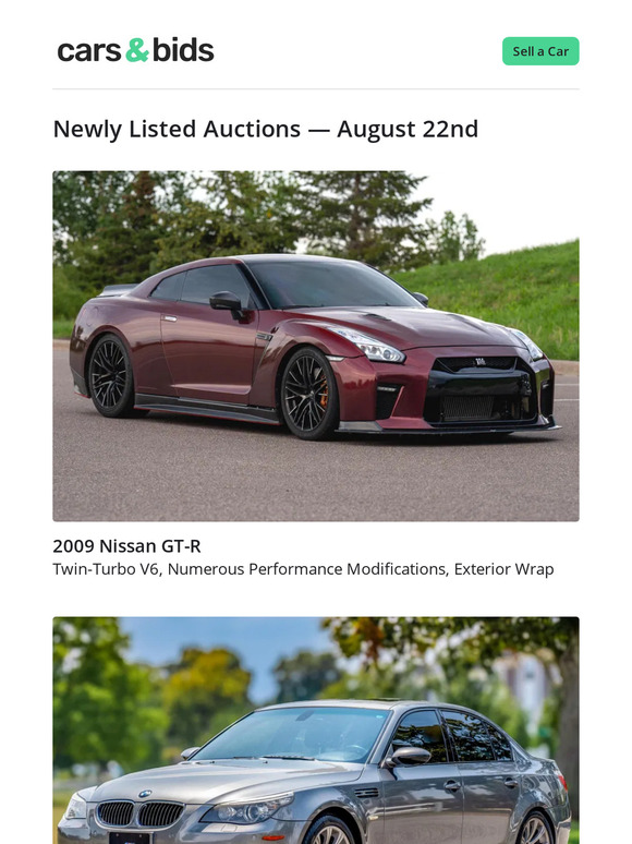 Cars & Bids: Cars & Bids Today | Milled