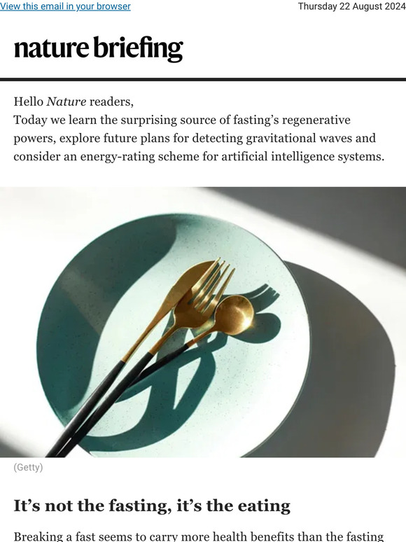 Nature: The surprising cause of fasting’s regenerative powers is ...
