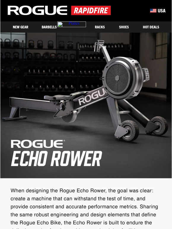 Rogue Fitness: Just Launched: Rogue Echo Rower | Milled