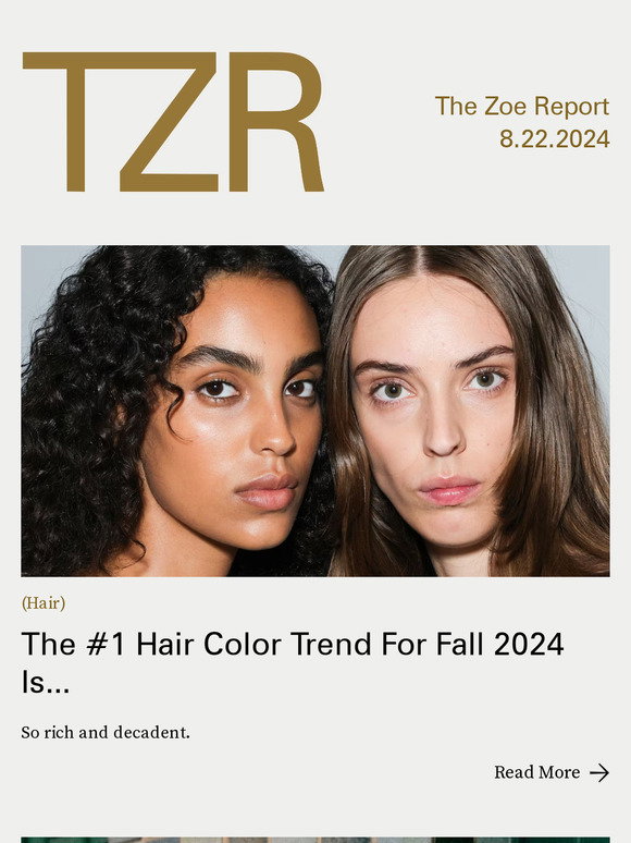 The Zoe Report: The #1 Hair Color Trend For Fall 2024 Is... | Milled
