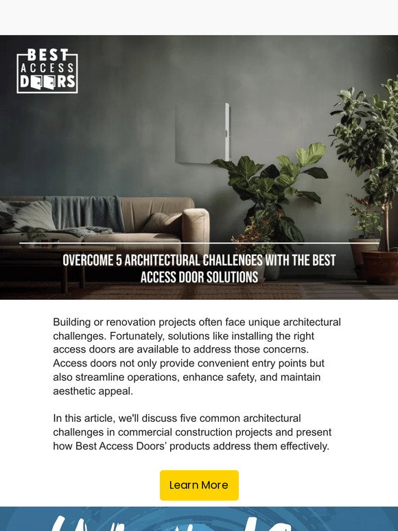 Best Access Doors: Overcome 5 Architectural Challenges With the Best ...