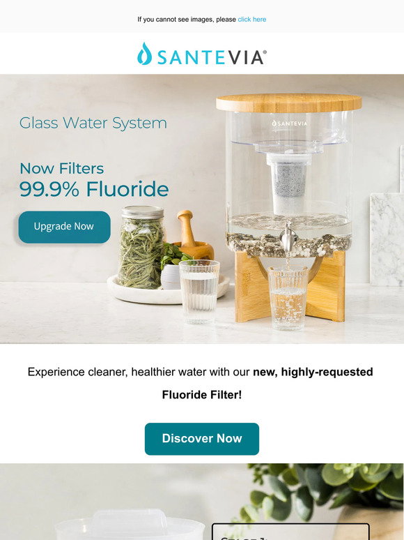 Santevia: Fluoride Filter Now Available💧 | Milled