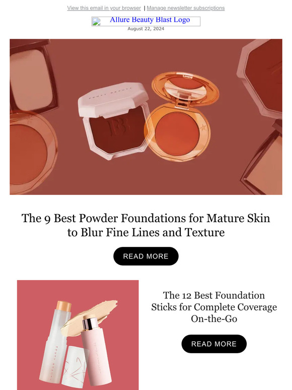 Allure: The 9 Best Powder Foundations for Mature Skin to Blur Fine ...