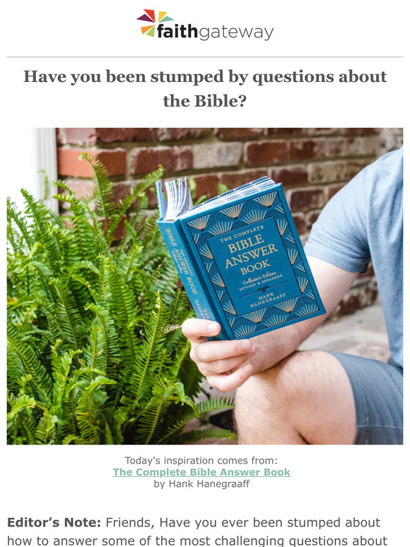 FaithGateway: how would you answer these challenging Bible questions ...