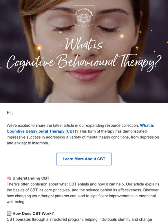 Centre of Excellence: 🧠 Ever Wondered How CBT Works? Find Out Now! | Milled