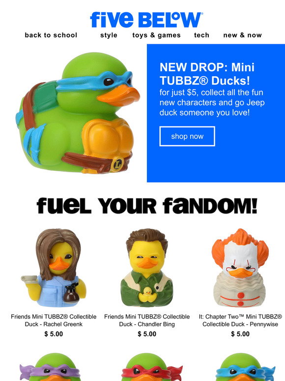 Five Below: all new Mini TUBBZ® Ducks are here! | Milled