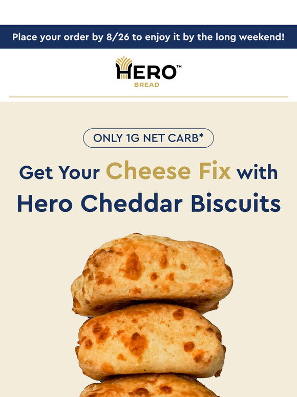 HERO BREAD: The Cheesiest Comeback: Hero Cheddar Biscuits 🍞🧀 | Milled