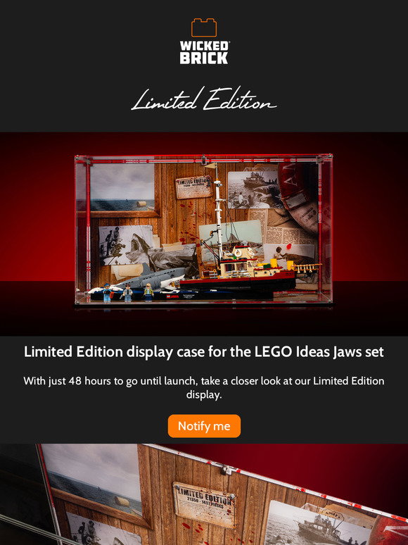 Wicked Brick: 🦈 Closer look - Limited Edition Jaws display case | Milled