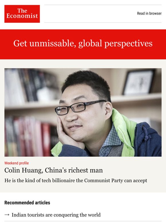 The Economist: Spotlight story: Colin Huang, China’s richest man | Milled