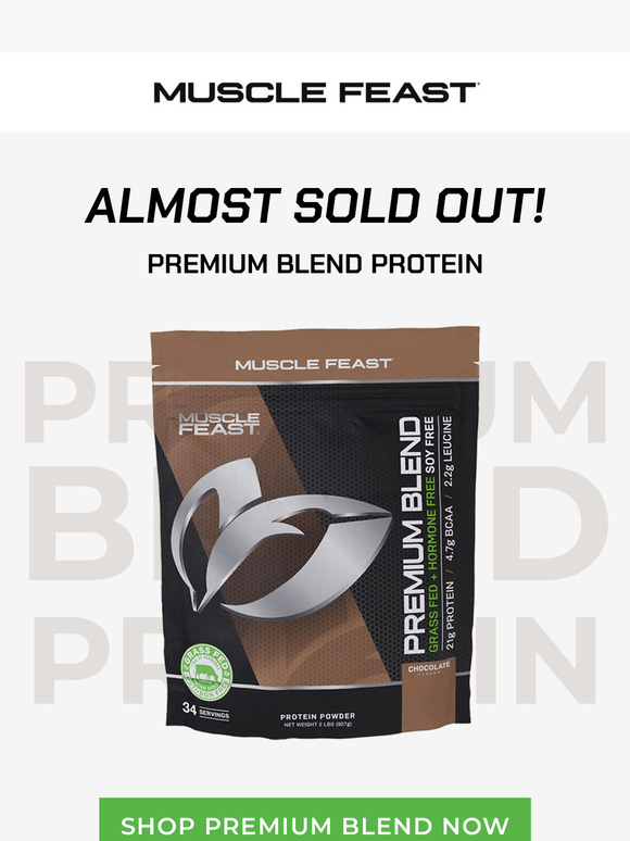 Muscle Feast, LLC: Low Stock Alert! | Milled