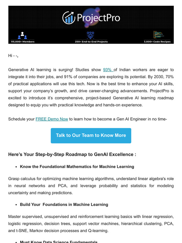 ProjectPro: This GenerativeAI Roadmap is All You Need to Excel in 2024 ... ProjectPro: This GenerativeAI Roadmap is All You Need to Excel in 2024 ...