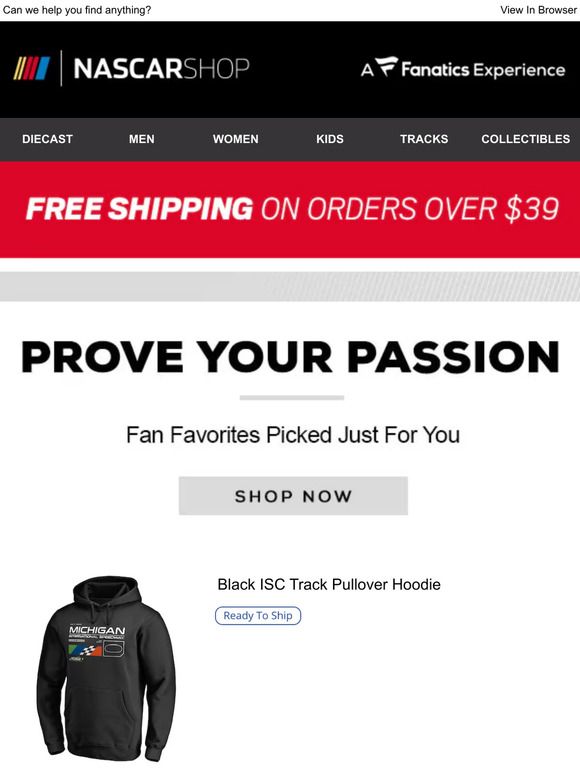 Nascar.com: Thanks For Visiting The Official NASCAR Shop | Milled
