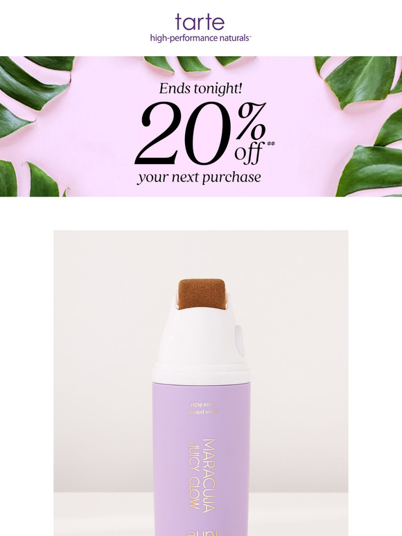 Tarte Email Newsletters: Shop Sales, Discounts, and Coupon Codes