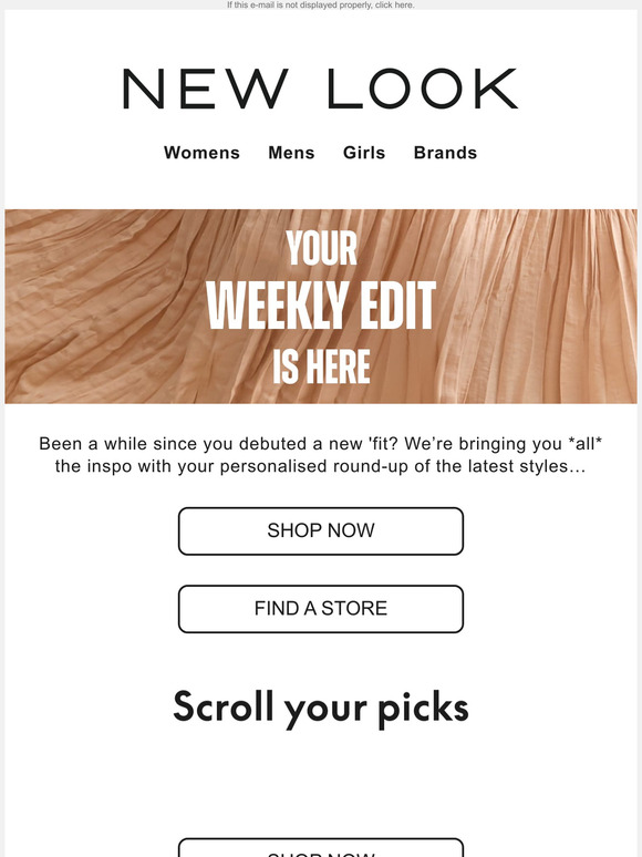 New Look Email Newsletters: Shop Sales, Discounts, and Coupon Codes