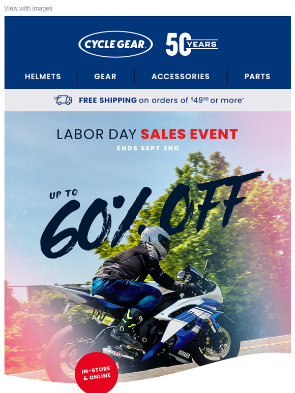 Cycle Gear: Start Labor Day With Up To 60% Off | Milled