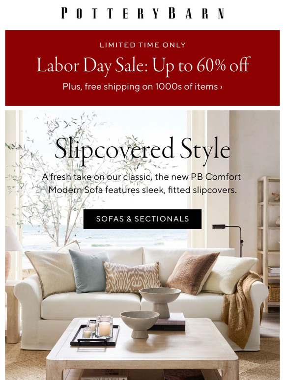 Pottery Barn Email Newsletters: Shop Sales, Discounts, and Coupon Codes