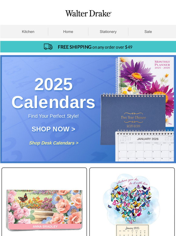 Walter Drake: 2025 Calendars | Find Your Style | Milled