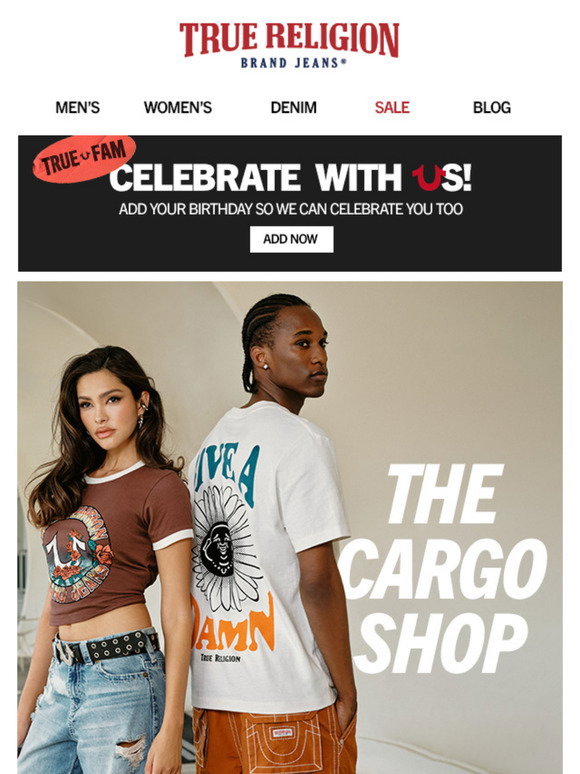 True Religion: NEW IN: THE CARGO SHOP | Milled