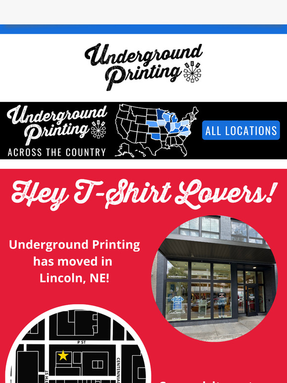 Underground Printing: NEW LOCATION ALERT 📍 | Milled