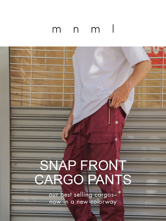 mnml: our best selling cargos, now in a new colorway 🔥 | Milled
