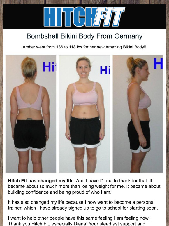 Hitch Fit: 136 lbs to 118 lbs - Get A Bombshell Bikini Body | Milled