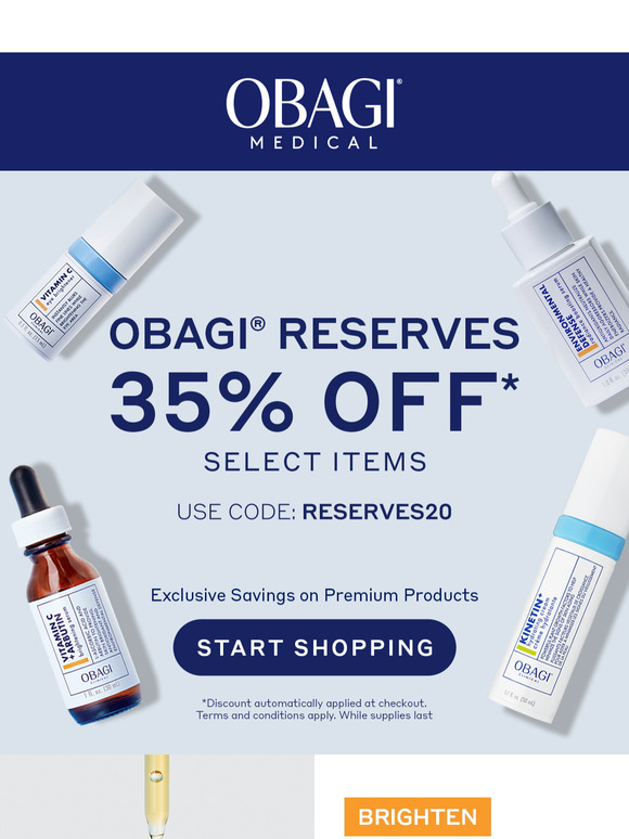 Obagi: Experience 30% Off Obagi Reserves: Advanced, Clinical Formulas ...