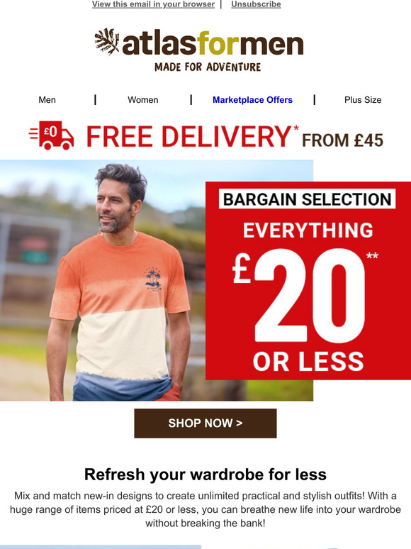 Atlas For Men: Fresh styles for less than £20 💰 | Milled