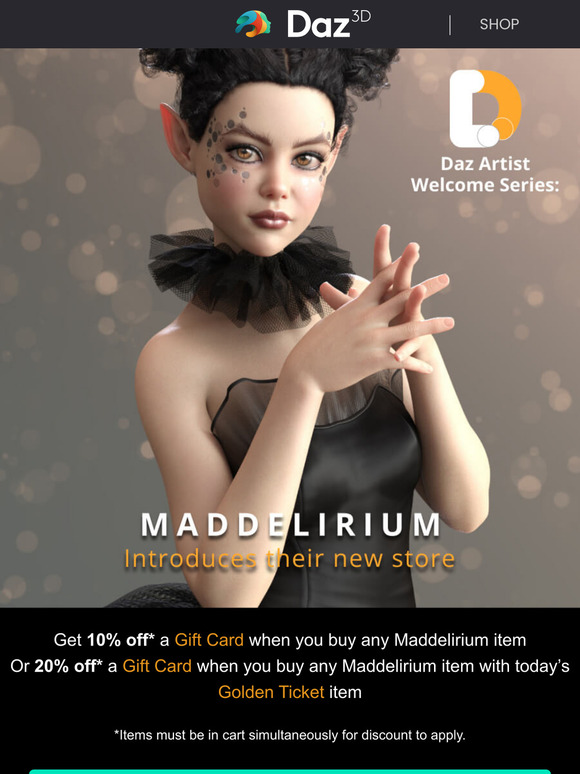 DAZ 3D: Daz Welcomes Artists: Maddelirium | Milled