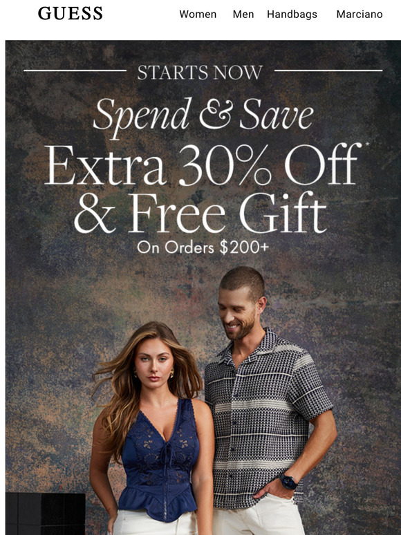 GUESS?: New Offer Alert: Spend & Save | Milled