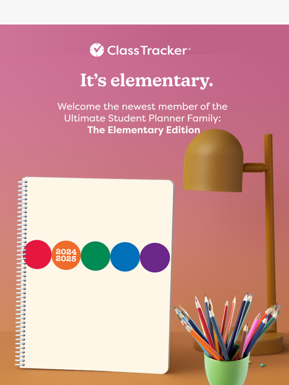 Class Tracker: Introducing the Elementary School Planner | Milled