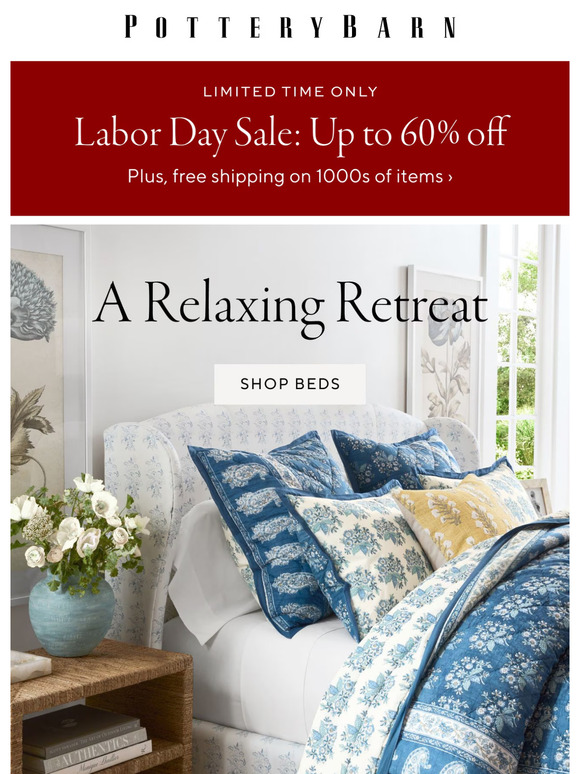 Pottery Barn Email Newsletters: Shop Sales, Discounts, and Coupon Codes