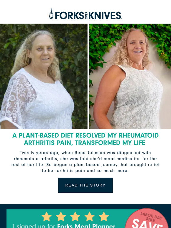 Forks Over Knives: A Plant-Based Diet Resolved My Rheumatoid Arthritis ...