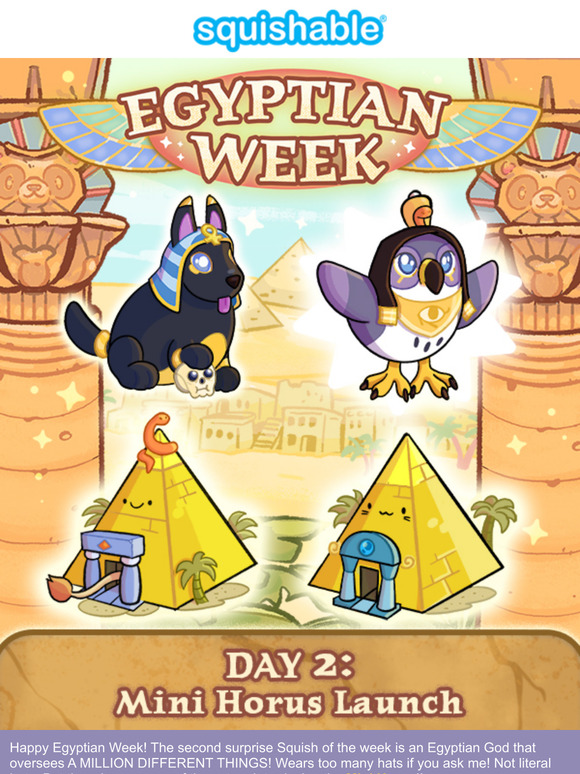 Squishable: Egyptian Week 2024 Day 2! The Mini Horus! | Milled