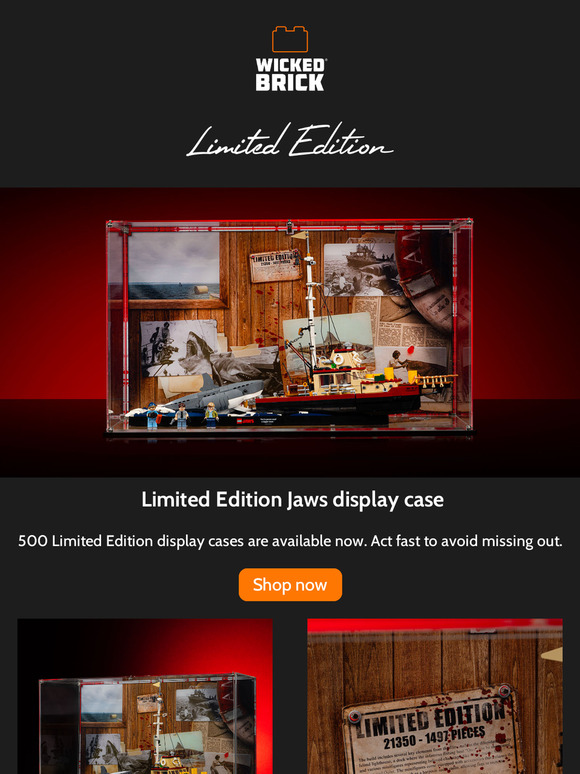 Wicked Brick: 🦈 Limited Edition Jaws display case now live | Milled