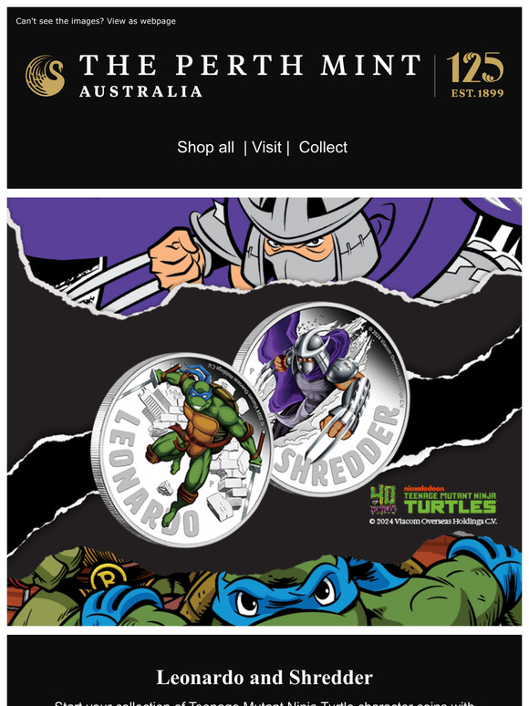 The Perth Mint: Cowabunga! Official TMNT character coins are here | Milled