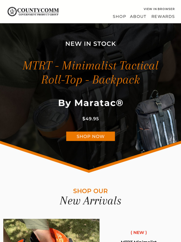 CountyComm: Pack Light & Ready with 🇺🇸 MTRT - Minimalist Tactical Roll ...