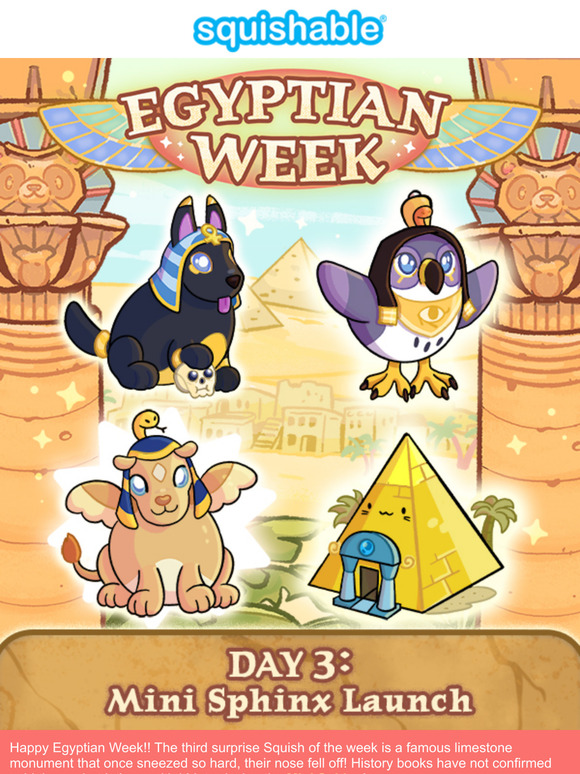 Squishable: Egyptian Week 2024 Day 3! The Mini Sphinx! | Milled