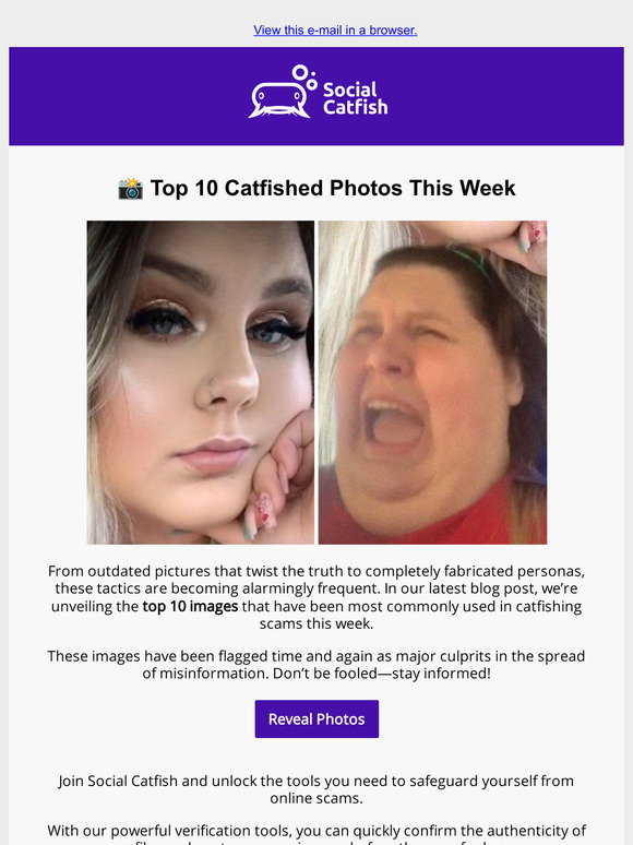 Social Catfish: 🐟 Top 10 Catfished Pics of the Week | Milled