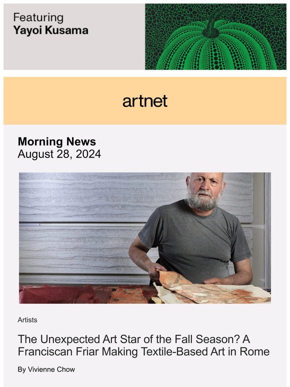 Artnet: The Franciscan Friar Making Textile Art in Rome | Milled