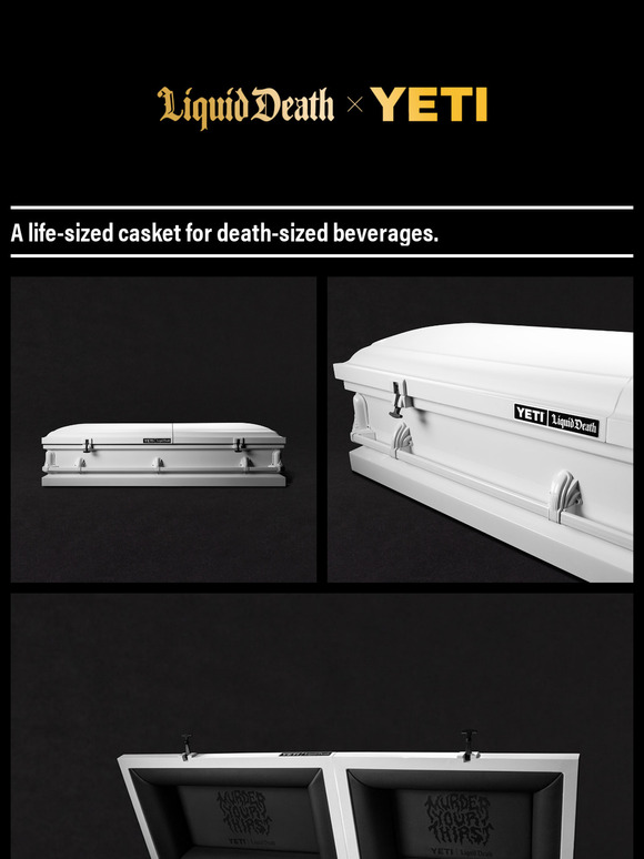 Liquid Death: Casket Cooler by Liquid Death x YETI | Milled