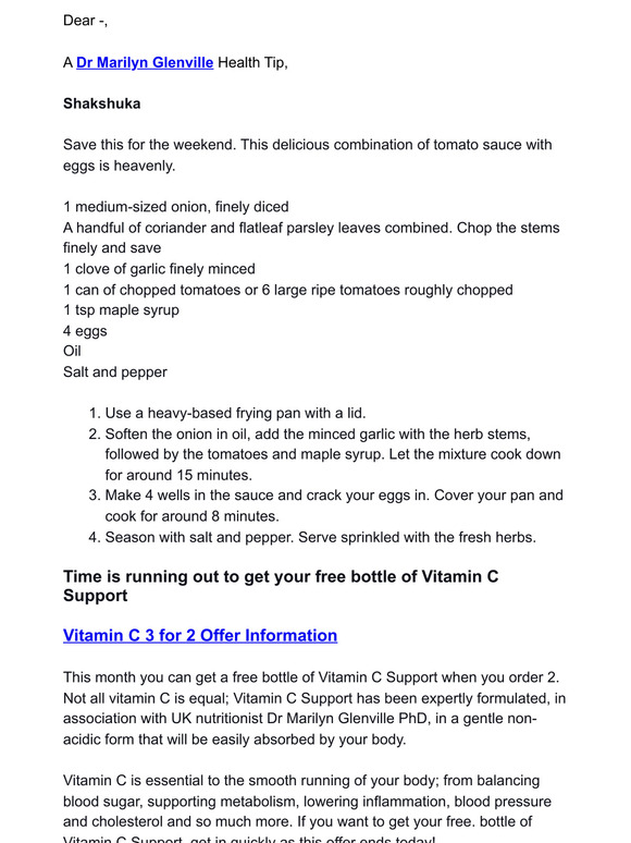 Natural Health Practice: —, Buy 2 Get 1 Free On Vitamin C Support. Plus ...