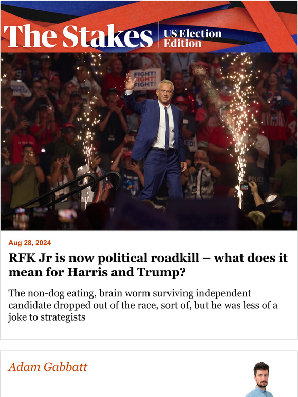 The Guardian: RFK Jr is now political roadkill – what does it mean for ...