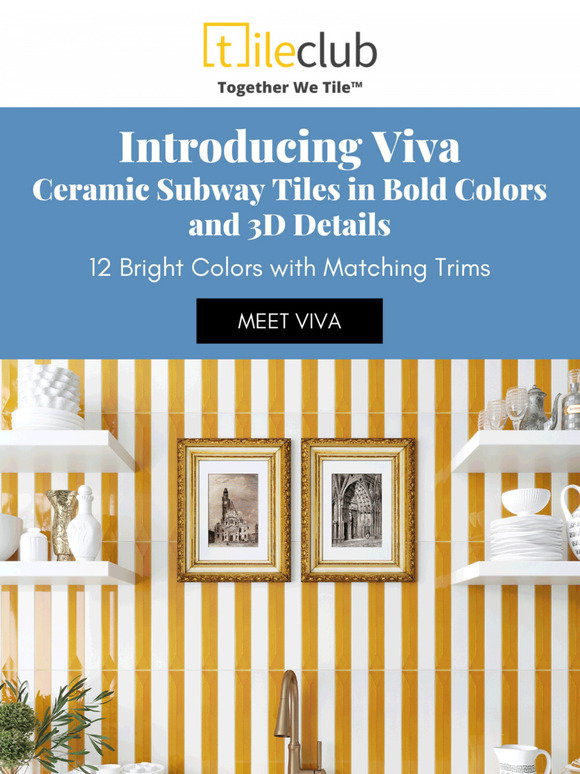 Tile Club: 🤩 Introducing Viva: Subway Tiles in Bold Colors and 3D ...