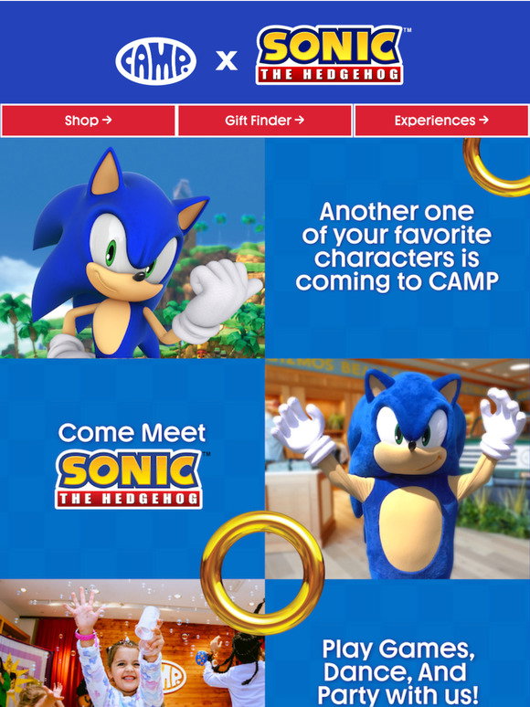 CAMP: ⚡️JUST IN⚡️Meet Sonic The Hedgehog | Milled