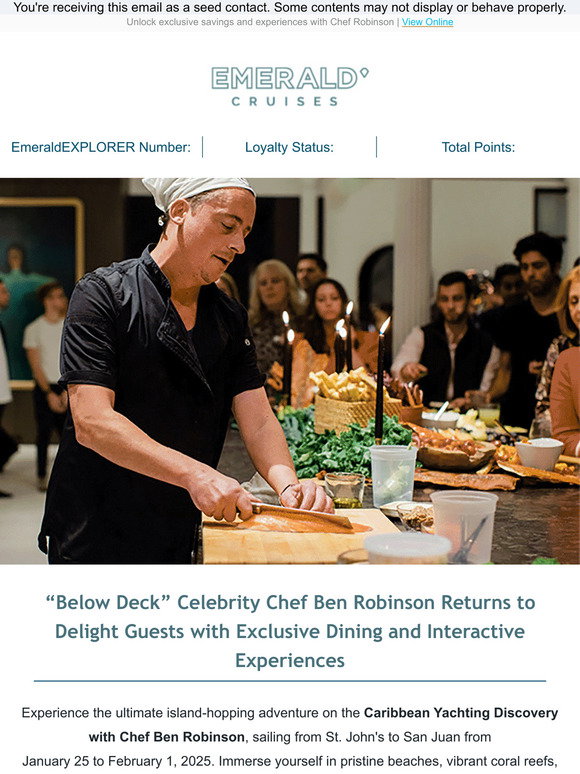 Emerald Cruises: Seed - Discover the Caribbean with Chef Ben Robinson ...